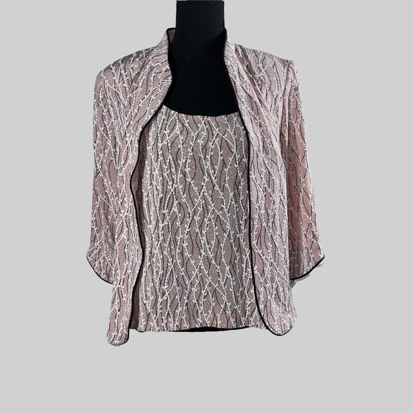 Alex Evenings | Jackets & Coats | Alex Evenings Printed 34 Sleeve Two ...